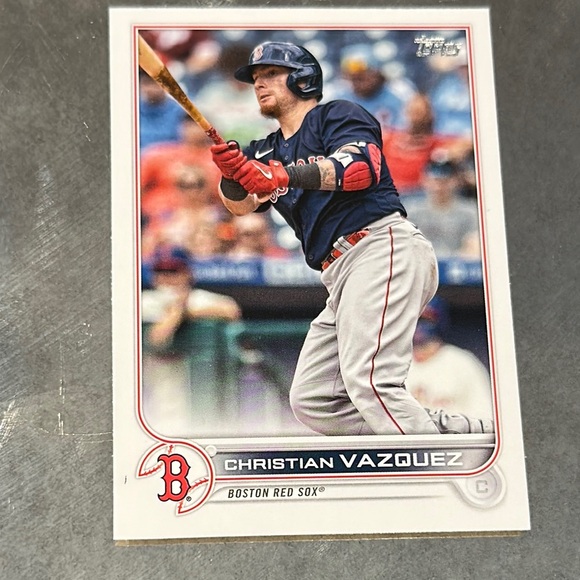 Topps | Accessories | Topps Baseball Card Red And Blue | Poshmark